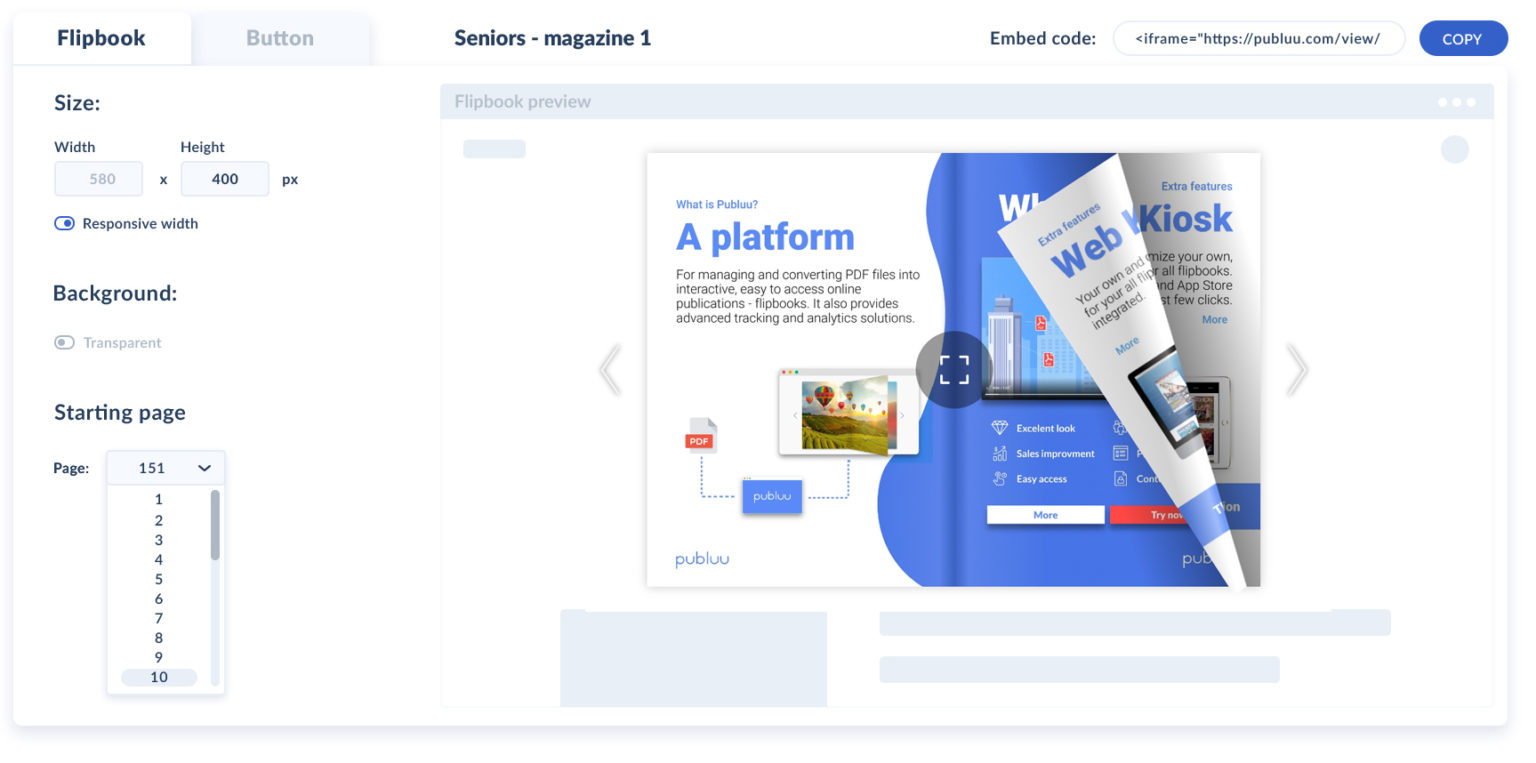 How to embed a PDF Online (PDF Iframe) ? - Publuu