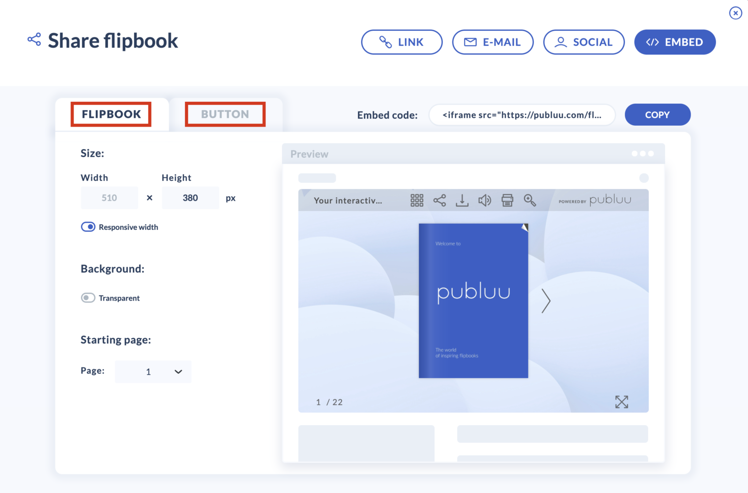 How do I embed a flipbook into my website? - Publuu