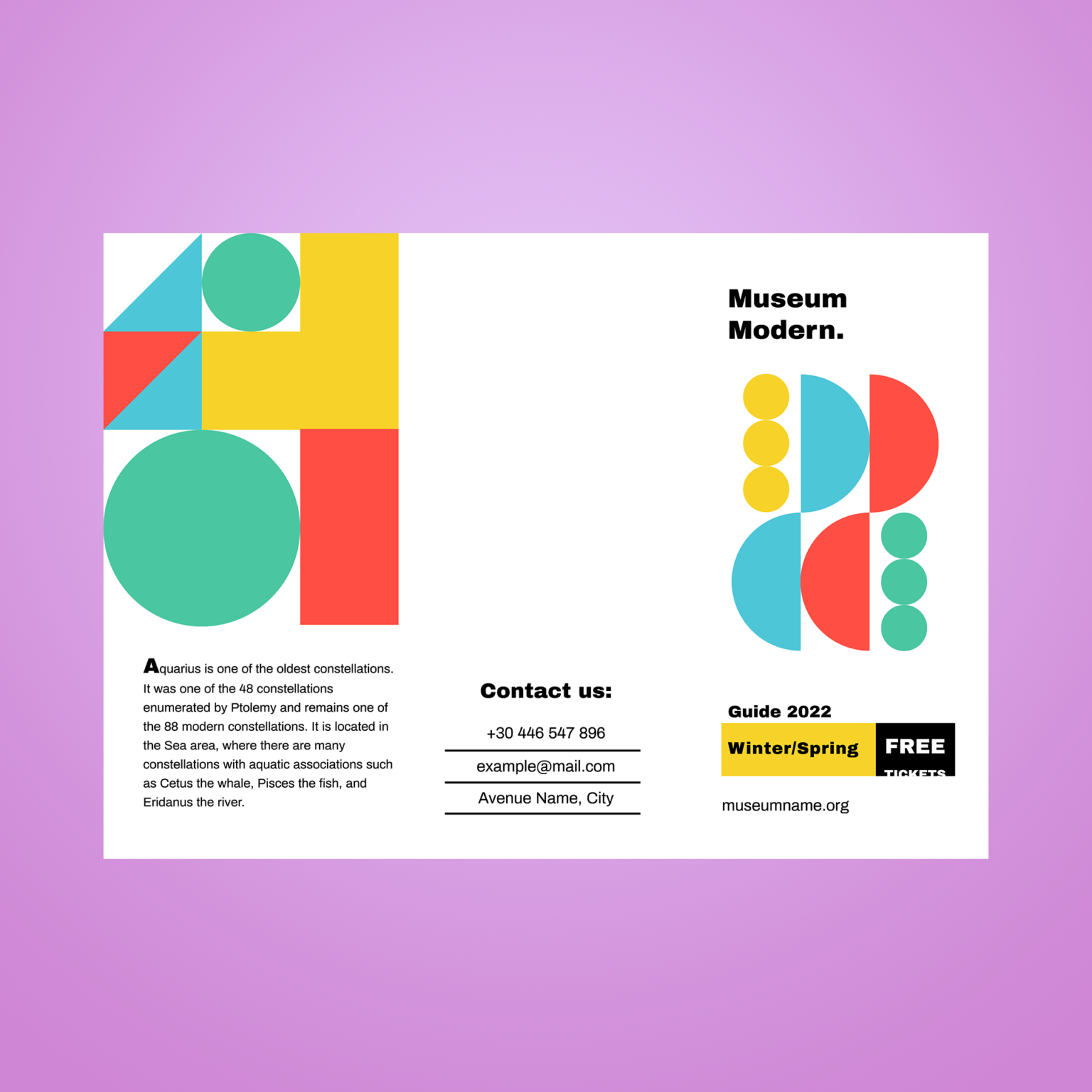 10 Most Remarkable Museum Brochure Templates
